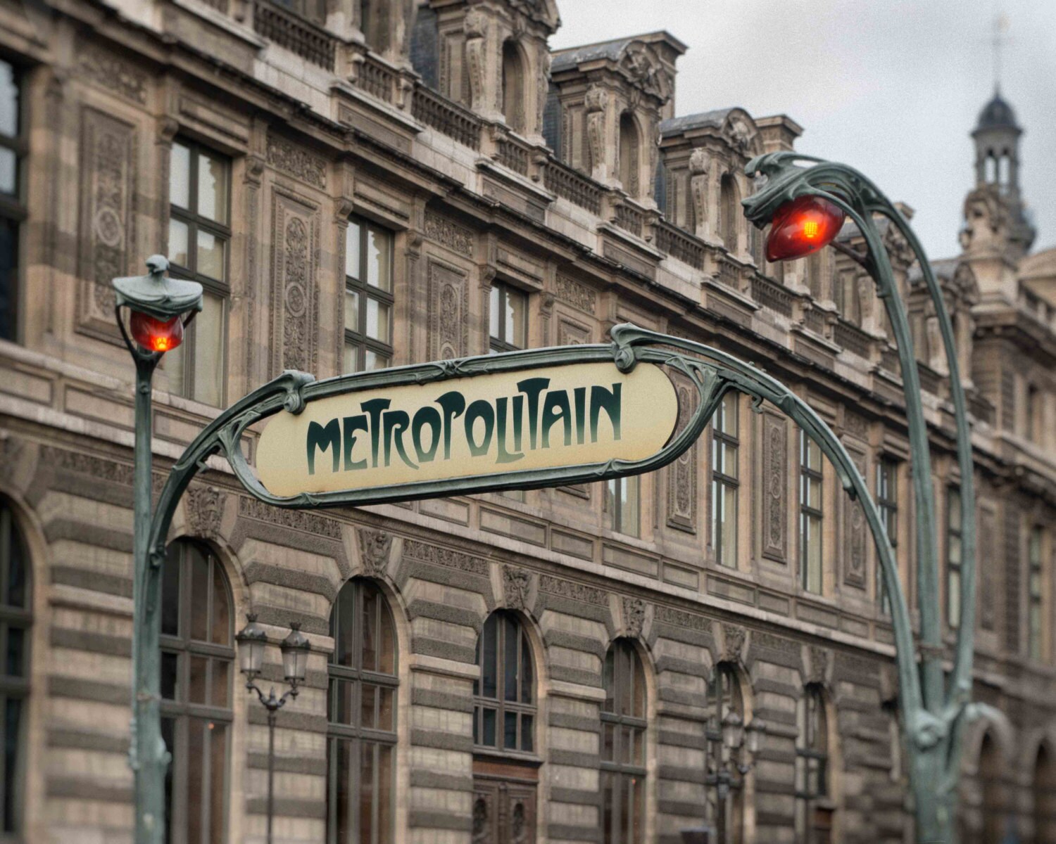 Paris Metropolitan Art Nouveau Subway Sign Photography, Parisian ...