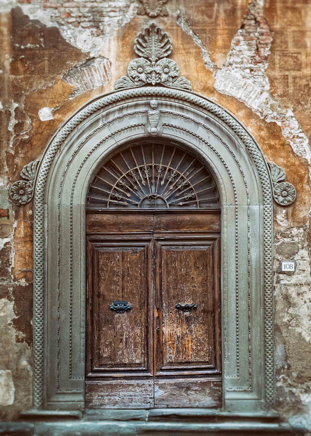 Lucca Italy Wooden Door Photograph, Tuscan Archway Photography, Tuscany ...