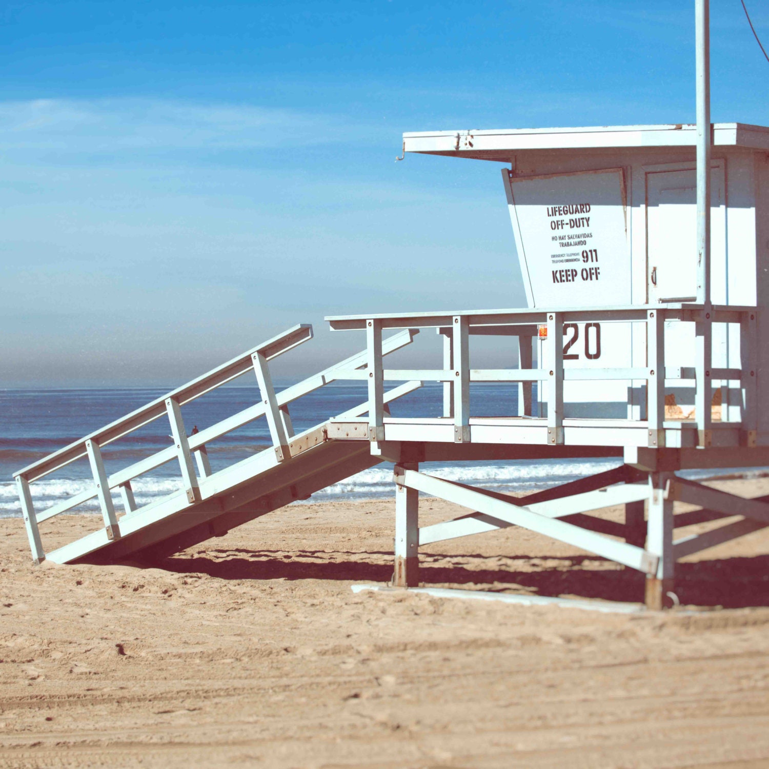 Santa Monica Beach Lifeguard Shack Photography Southern - Etsy