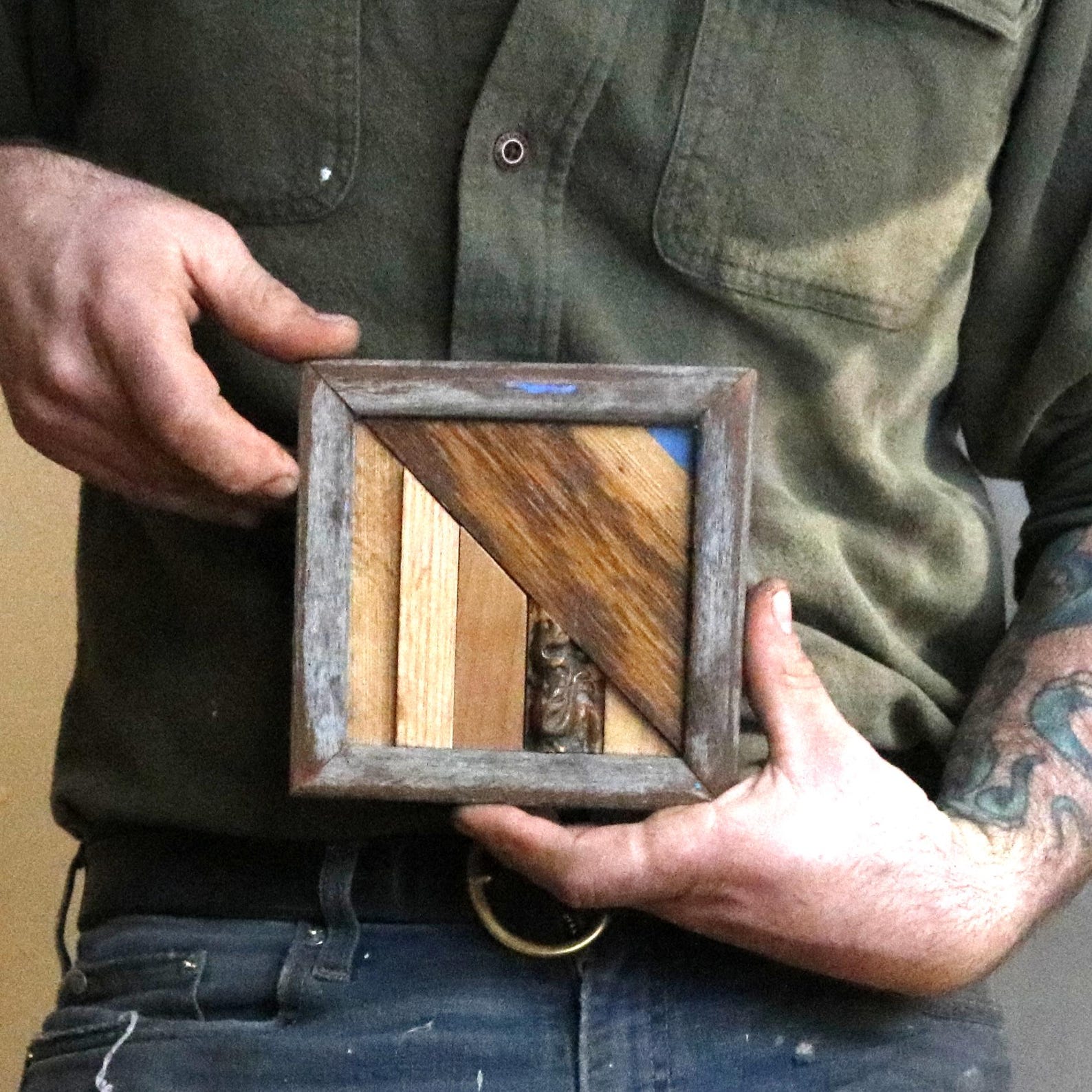 Mini Wood Collage Panel - Etsy