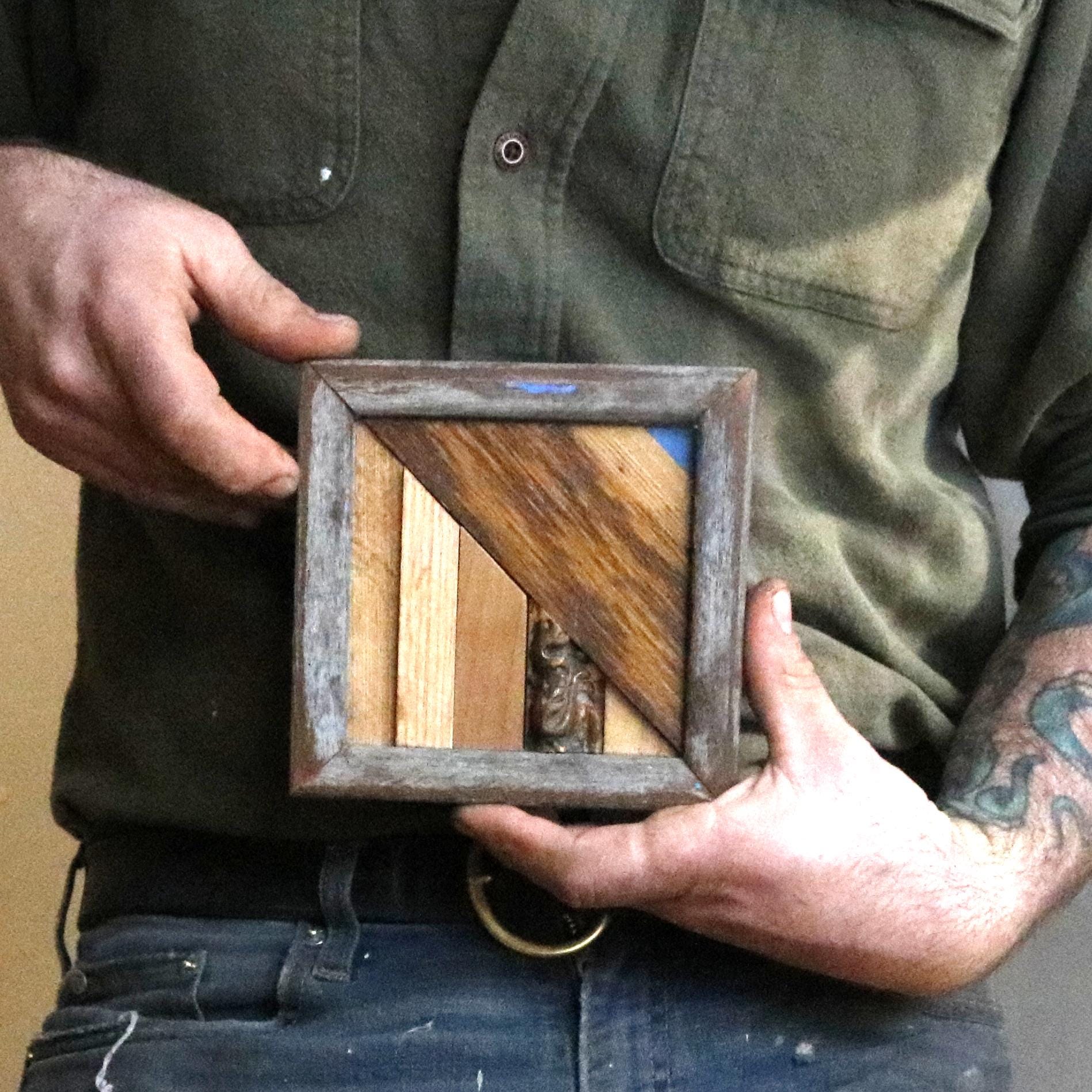 Mini Wood Collage Panel - Etsy