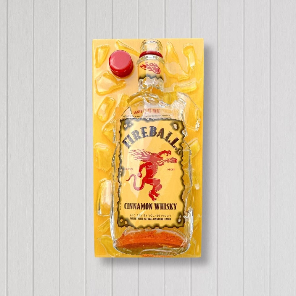 Fireball Bottle Label