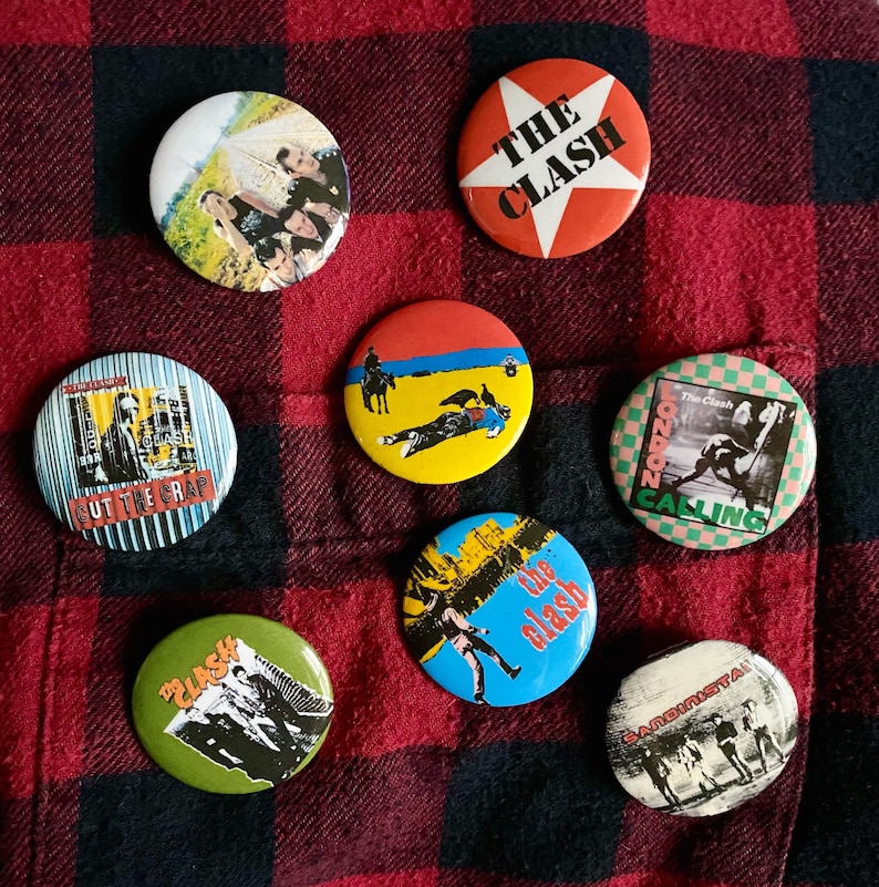 The Clash Pin-back Buttons (1.25") ~ 8-pack - Etsy