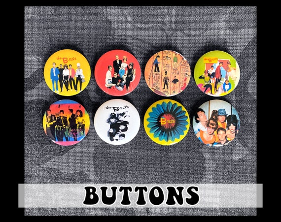 The B-52's Pin-back Buttons 1.25 8-pack | Etsy