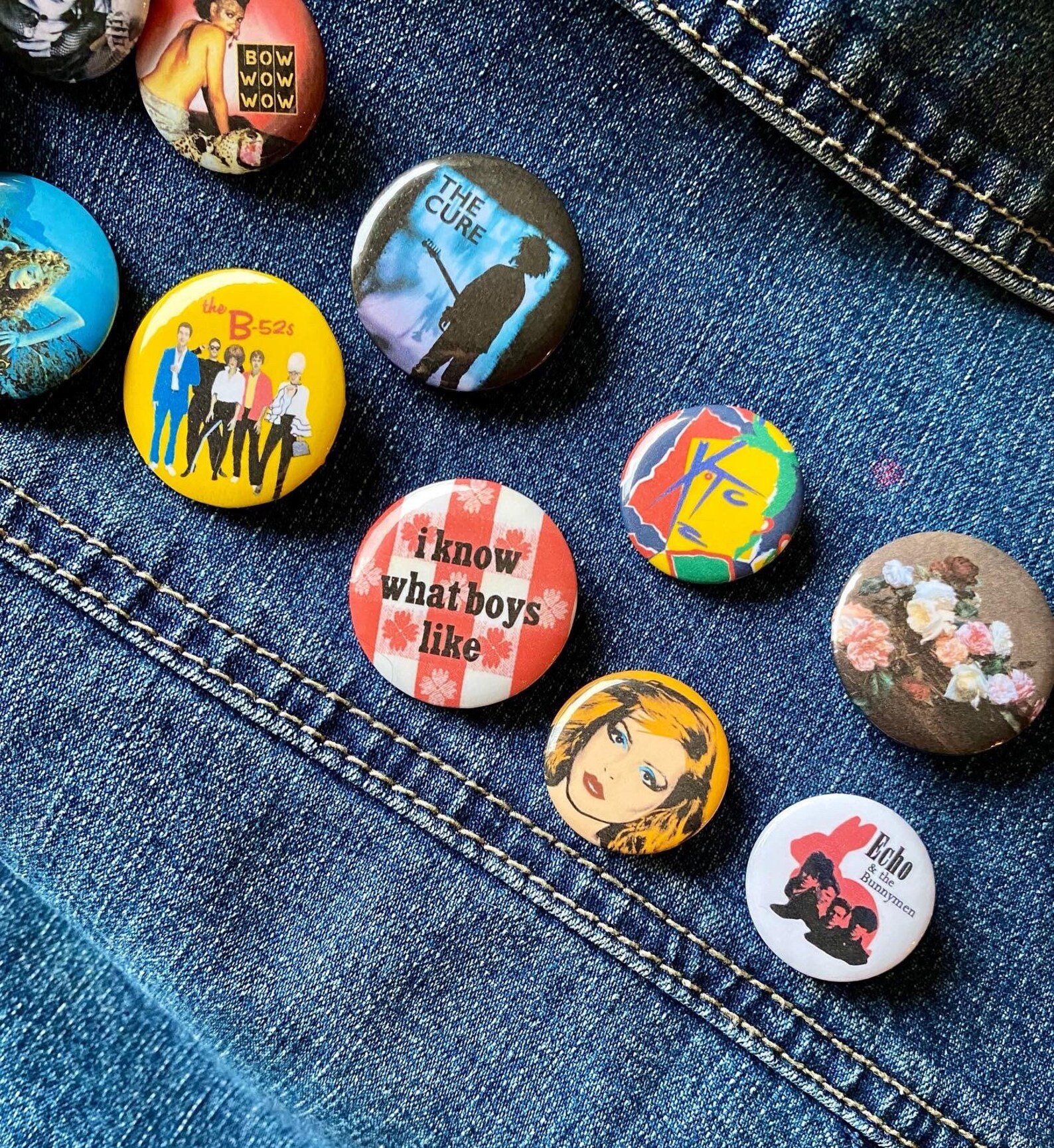 Post-punk/alternative New Wave Pin-back Buttons 13-pack - Etsy