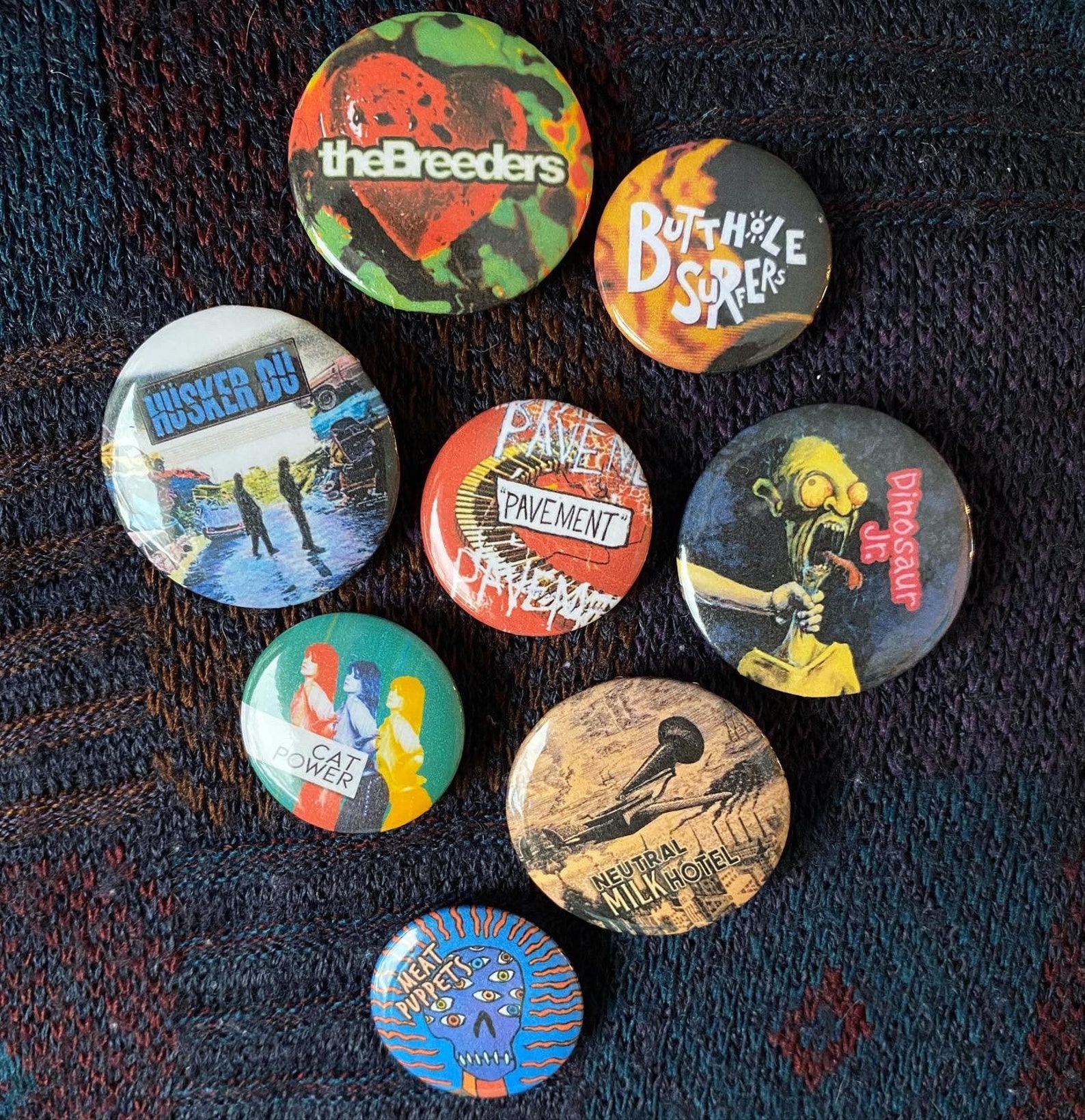 Indie/lo-fi Rock Pin-back Buttons ~ 16-pack - Etsy