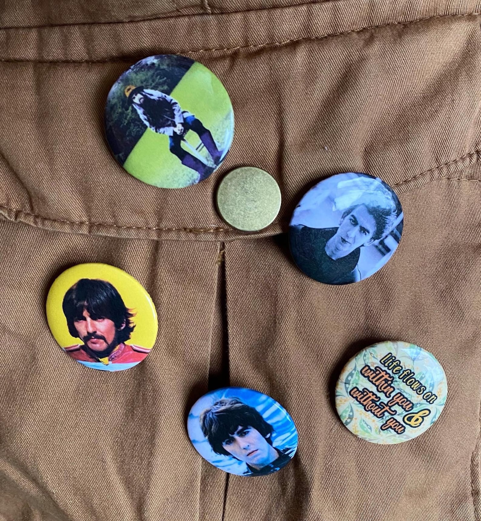 George Harrison Pin-back Buttons ~ 5-pack (1.25") - Etsy