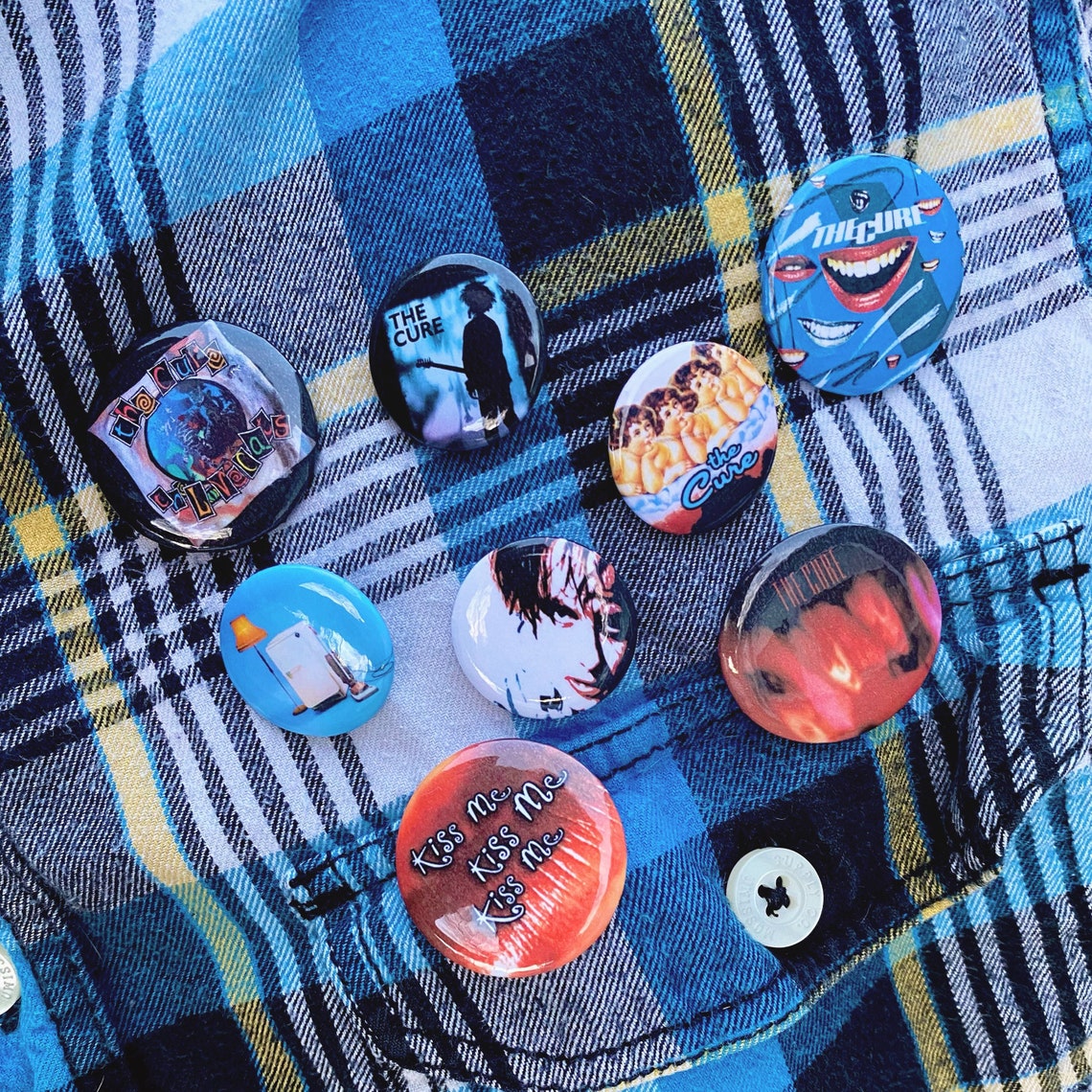 The Cure Pin-back Buttons 8-pack - Etsy