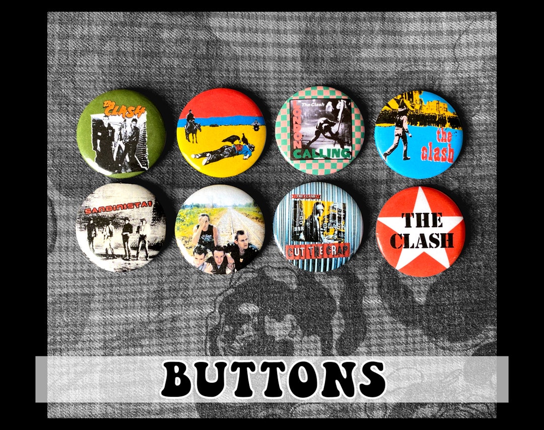 The Clash Pin-back Buttons (1.25") ~ 8-pack - Etsy