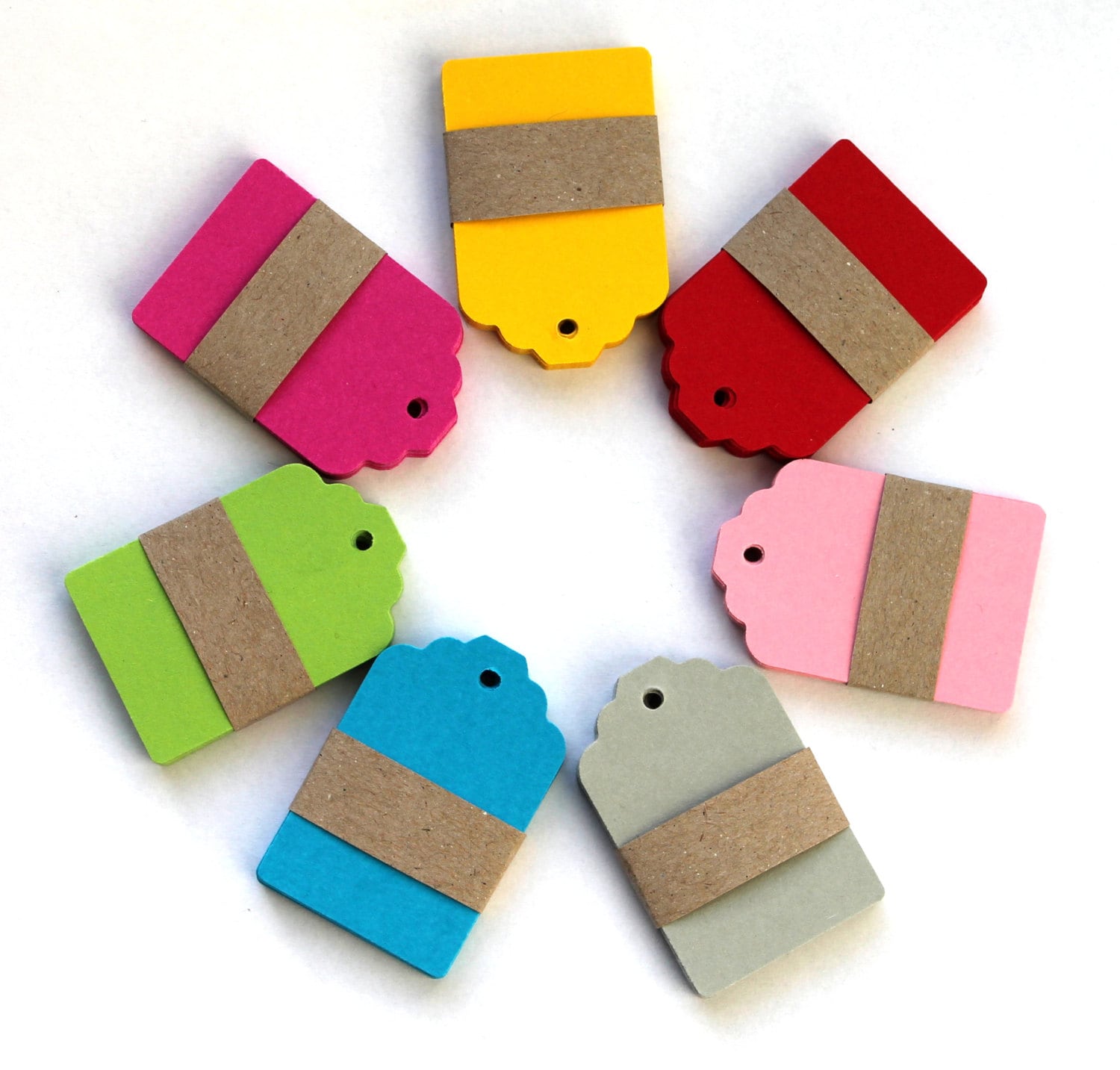 50 Small Kraft Tags Cardstock Wish Tags Scrapbooking - Etsy