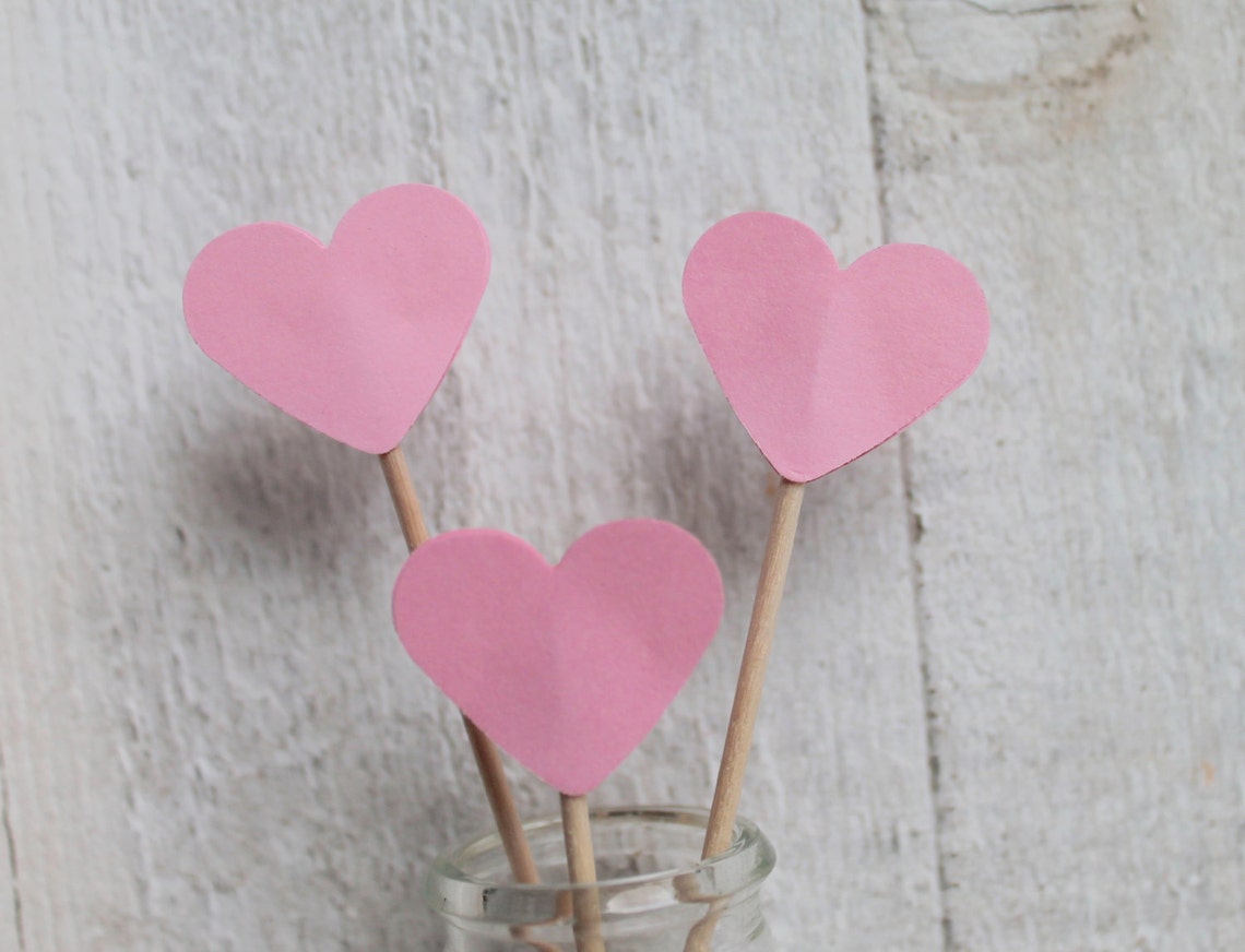 20 Toothpicks, Heart, Double Sided, Party Picks, Cupcake Topper, Baby ...
