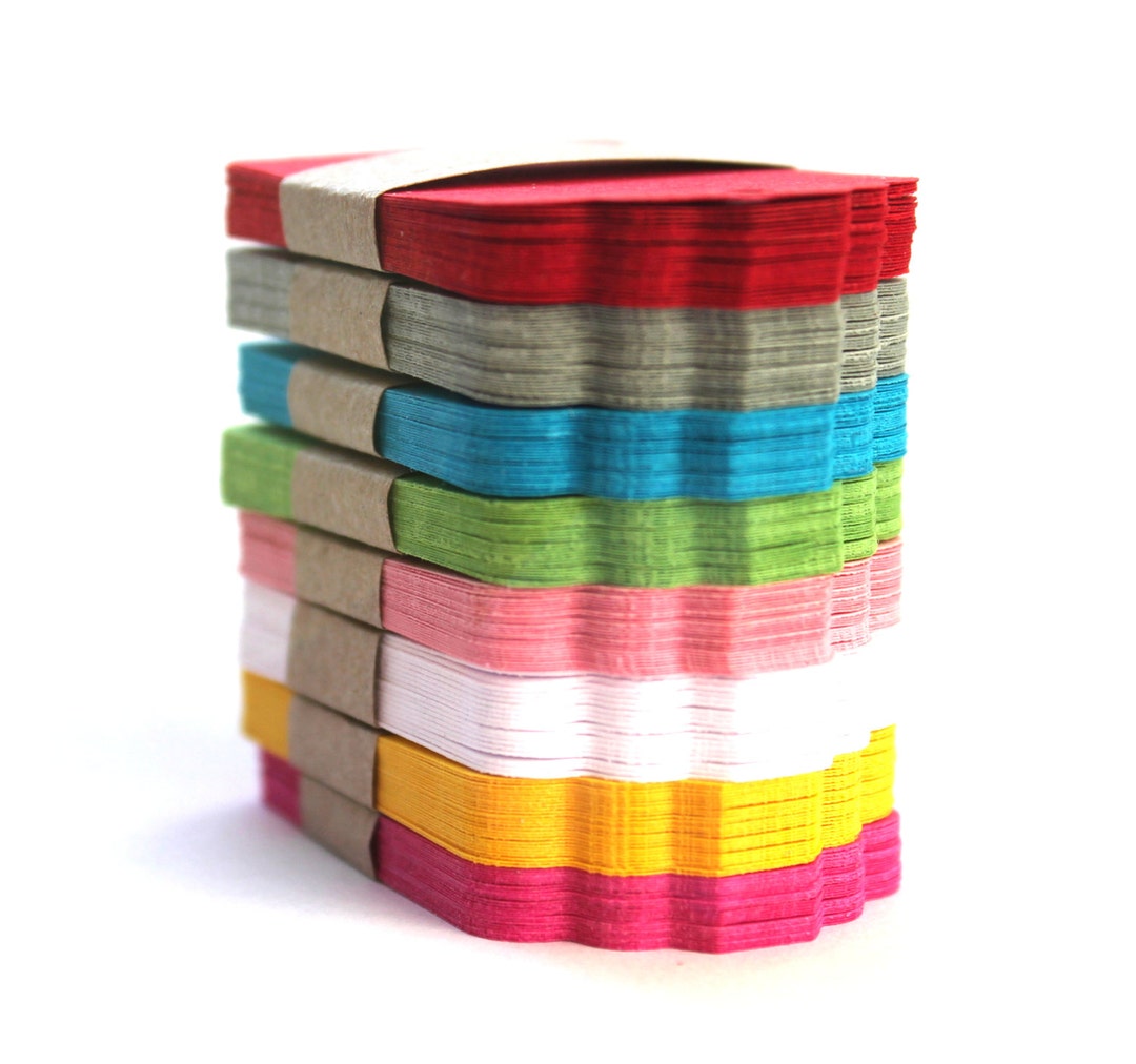 30 Small Tags, Cardstock Wish, Tags, Scrapbooking, Escort Cards, Gift ...