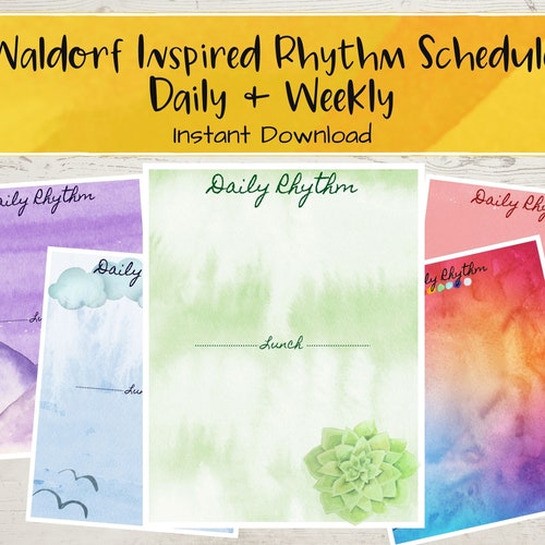 Weekly Rhythm Wheel - Etsy