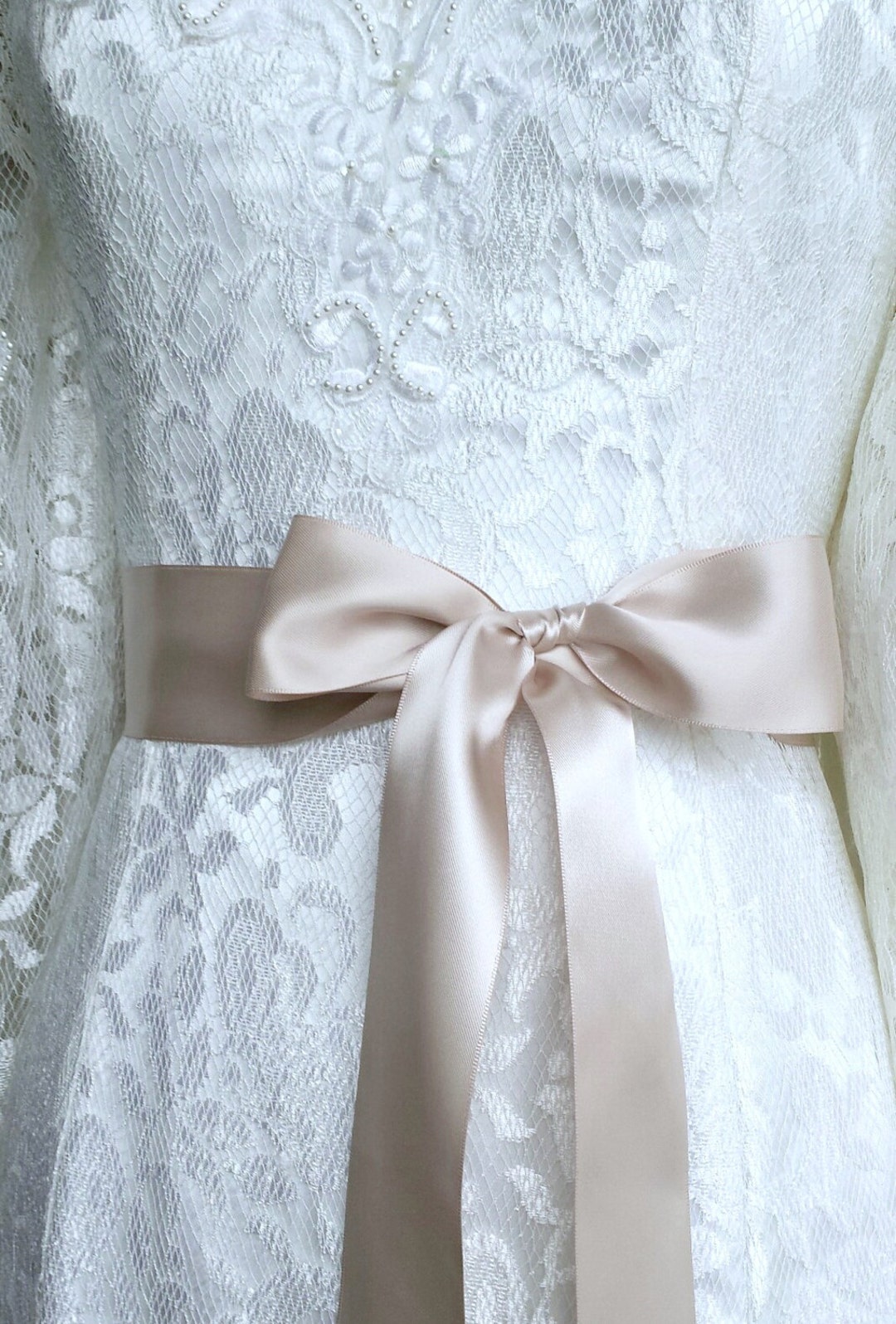 Cinturón de fajín de boda, Beige Tan Taupe, Adorno de cintura de ...