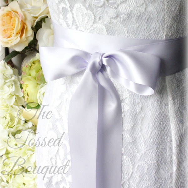 Lavender Bridal Sash - Etsy