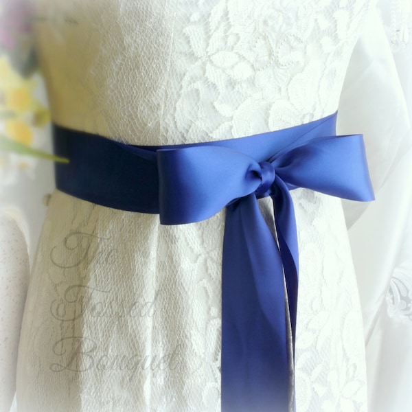 Blue Bridal Sash - Etsy