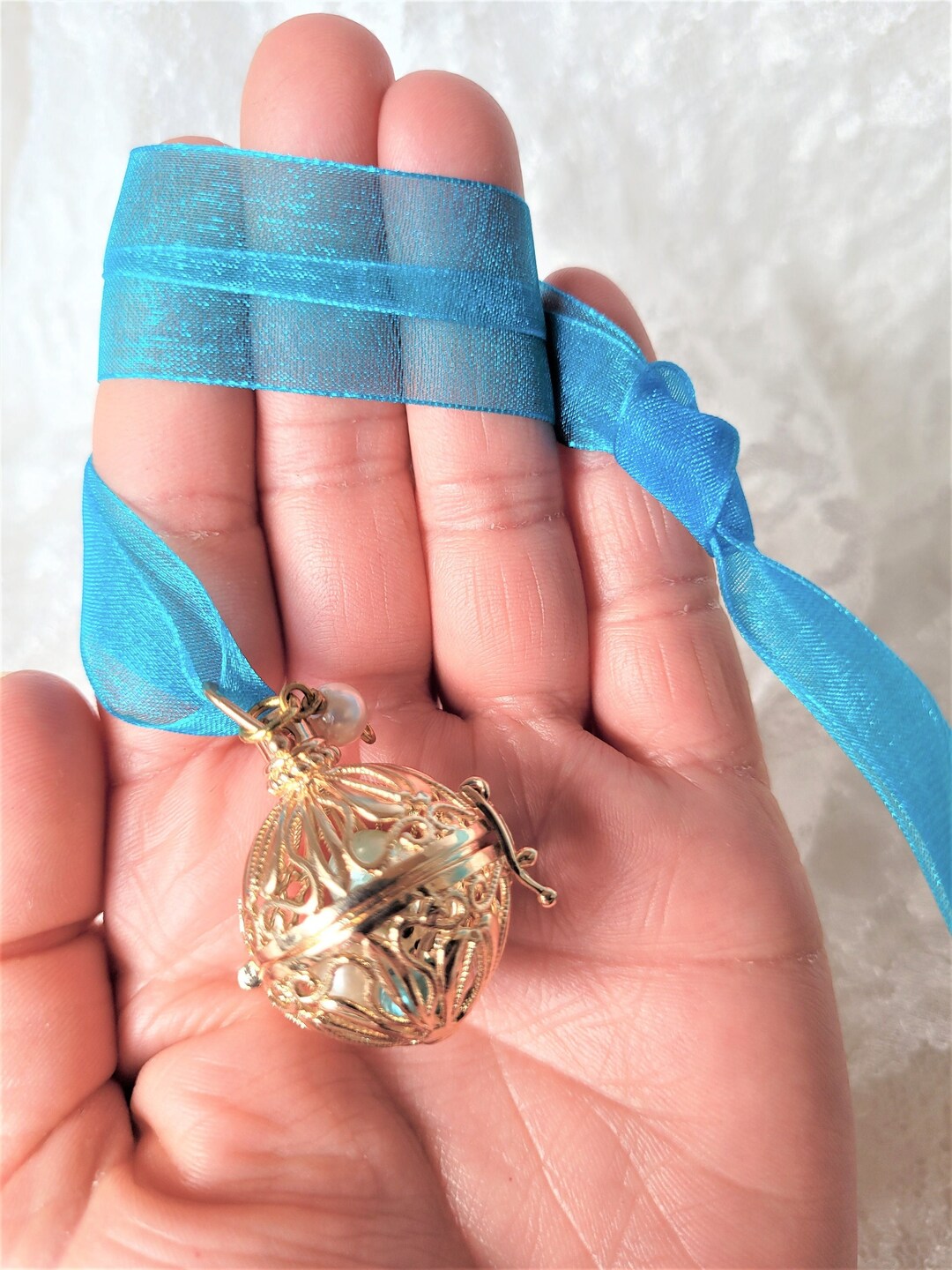 Gold Cage Bridal Bouquet Locket Charm: Rhinestone & Pearl Memory ...