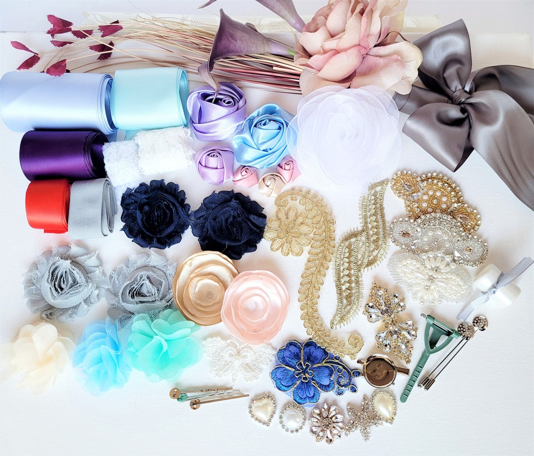 Wedding Sewing Accessory Kit for DIY | Make Your Own Garter Belt, Satin ...