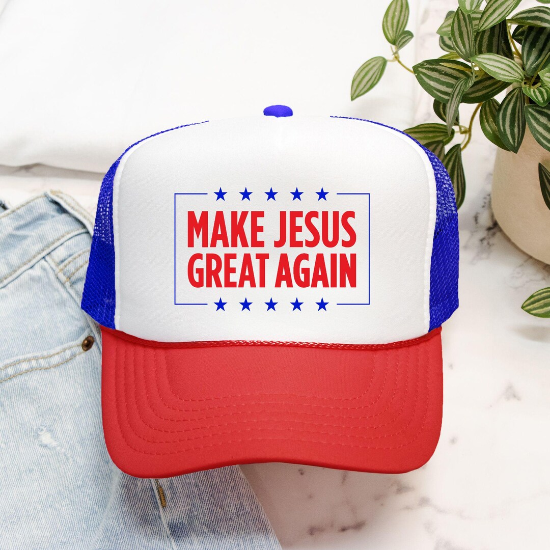 Make Jesus Great Again Otto Foam Trucker Hat - Etsy