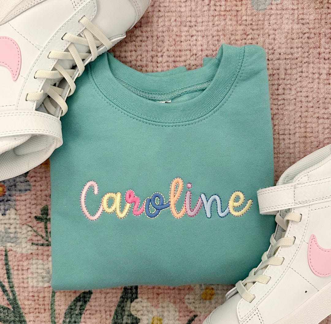 Monogram Sweatshirt for Girls, Toddler Girls Personalized Sweatshirt ...