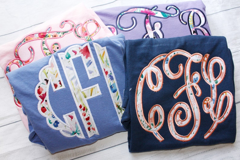 Womens Monogram Shirt Monogrammed Comfort Colors Shirt - Etsy