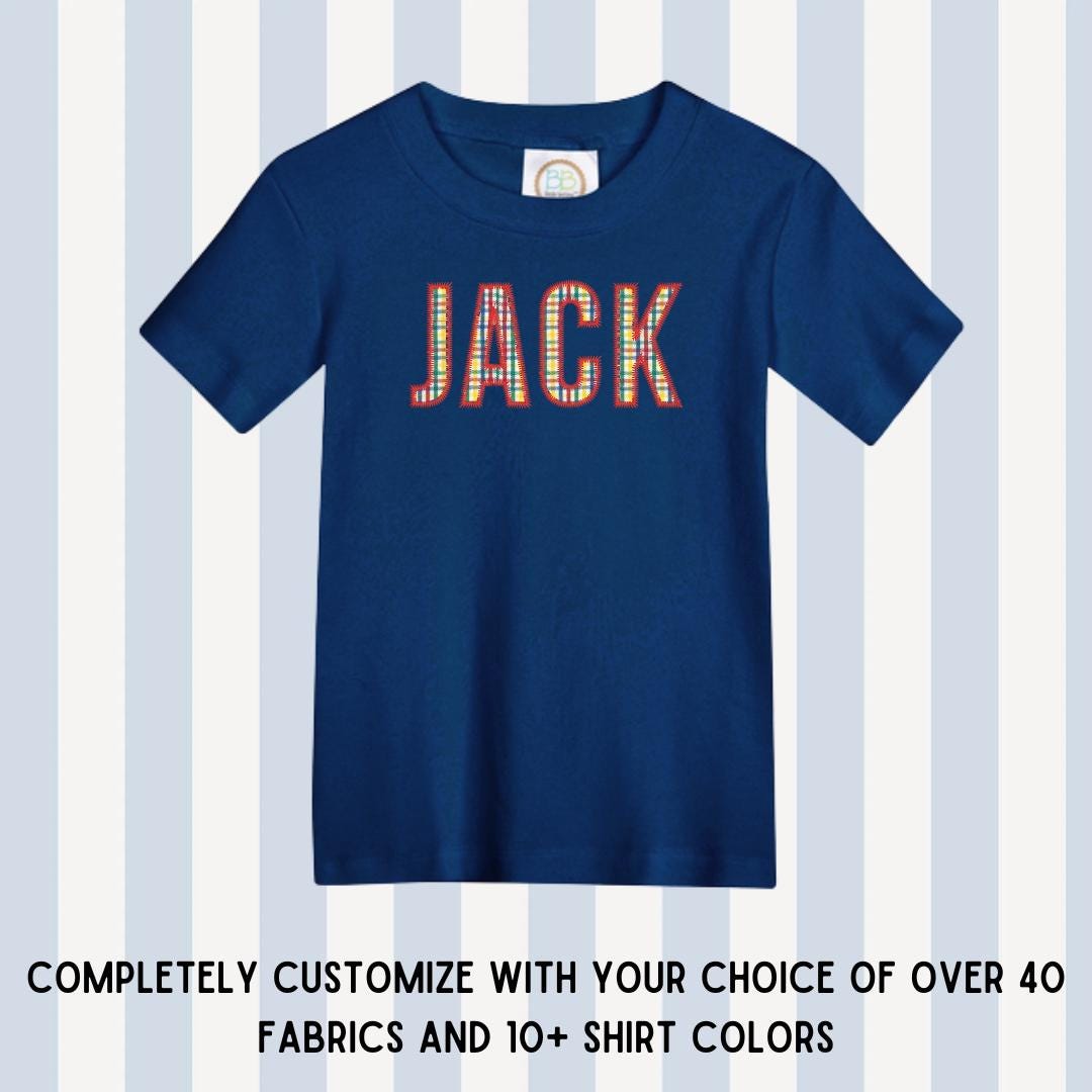 Boys Monogram Shirt, Monogram Shirt for Toddler Boys, Boys Personalized ...