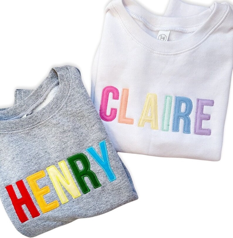 Boys Monogram Sweatshirt, Monogrammed Sweatshirt for Toddler Boys, Boys ...