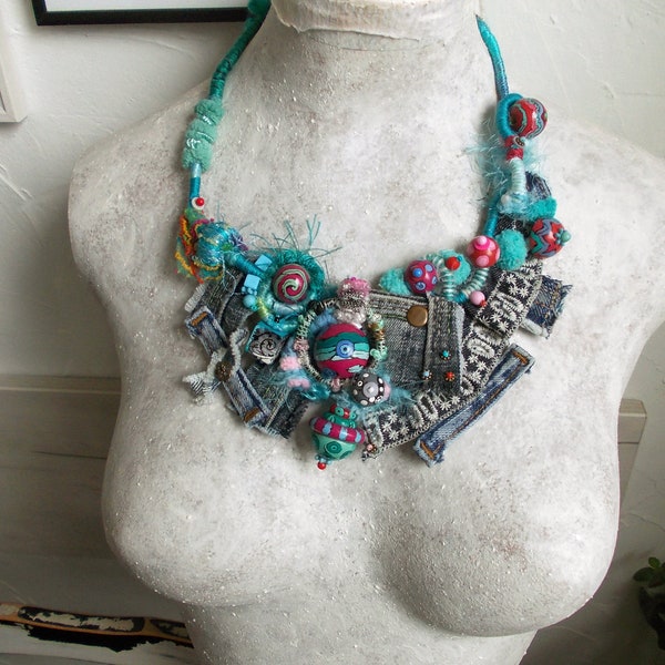 Jeans Necklace - Etsy