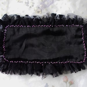 Victorian Ruffle Hand Beaded Collage Wrist Cuff Manually Stitched ...