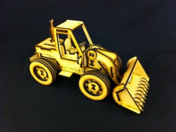 Bulldozer DXF Digital Laser Cut Plans - Etsy
