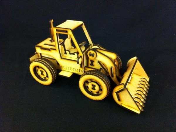 Bulldozer DXF Digital Laser Cut Plans - Etsy