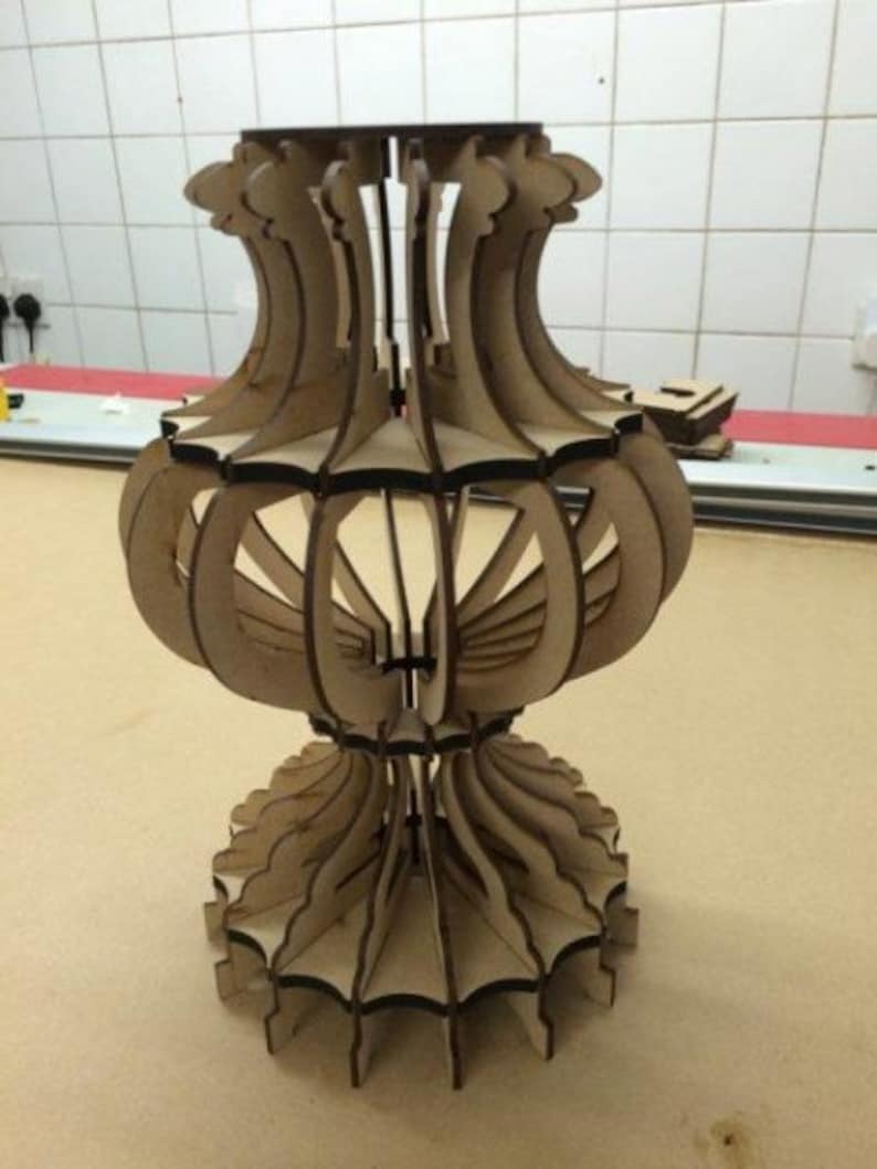 Laser Pattern for Cutting - Table Lamp Base - Etsy