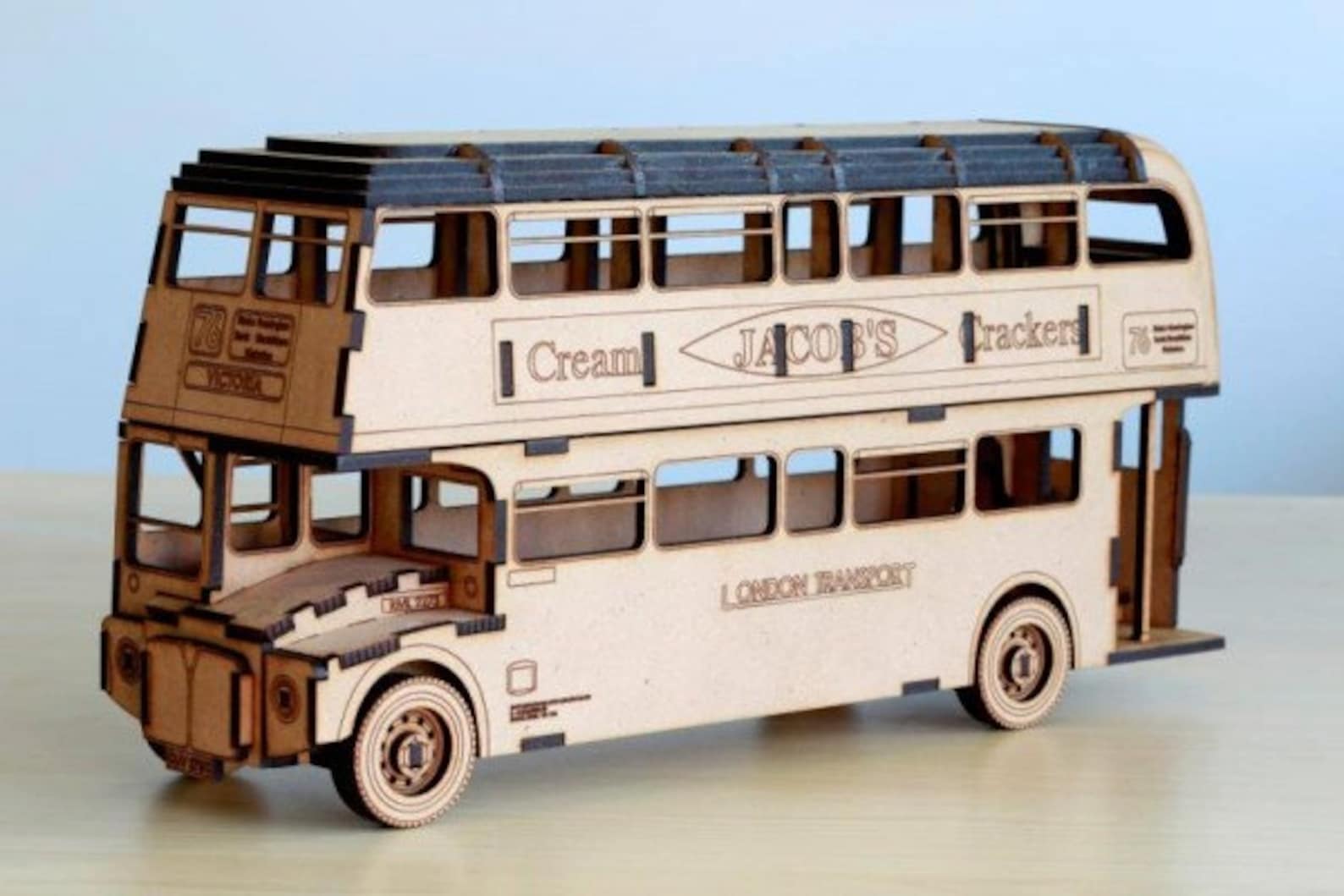 London Routemaster Double Decker Bus Laser Cut Digital DXF Pattern - Etsy