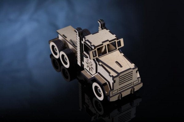 Mack Truck Tractor Big Rig Laser Cut DXF Pattern - Etsy