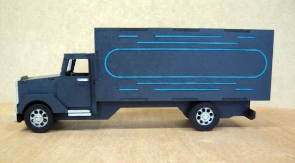 Big Rig Box Truck Laser Cut DXF Digital Pattern - Etsy
