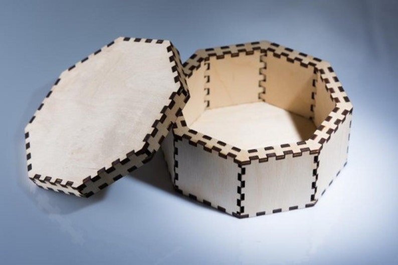 Laser Pattern DXF Octagon Jewelry Box - Etsy