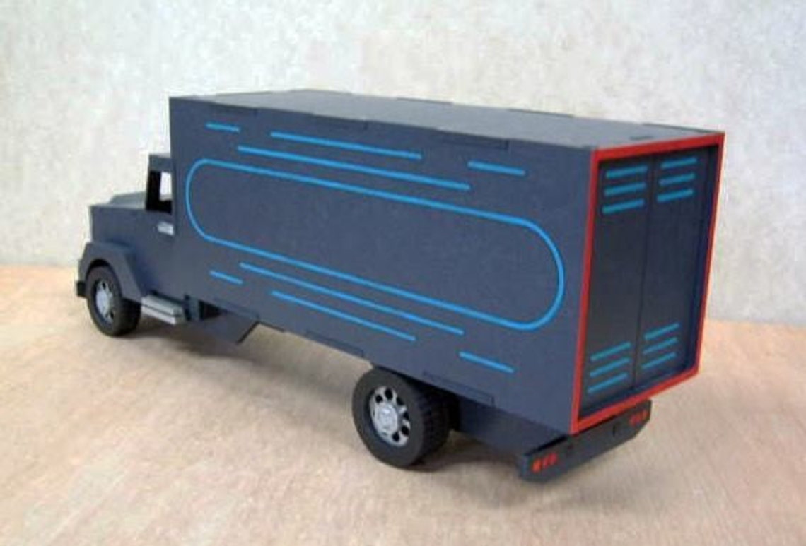 Big Rig Box Truck Laser Cut DXF Digital Pattern | Etsy