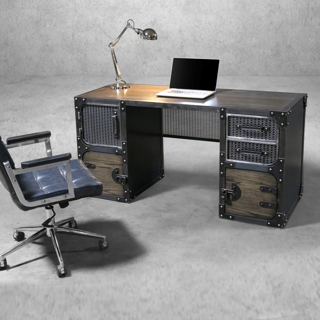 Industrial Desk Modern Courier Desk - Etsy UK