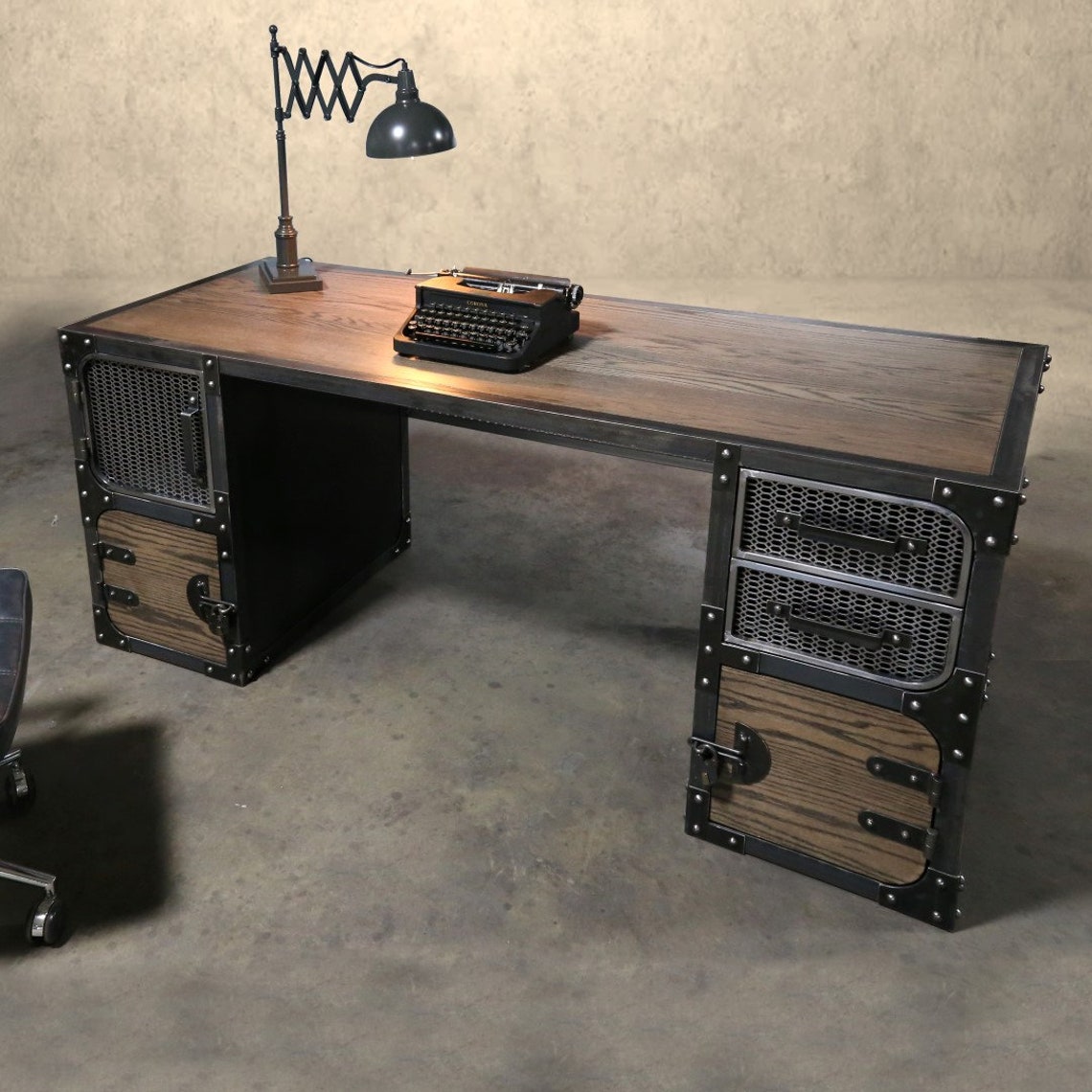 Industrial Desk Modern Courier Desk | Etsy UK