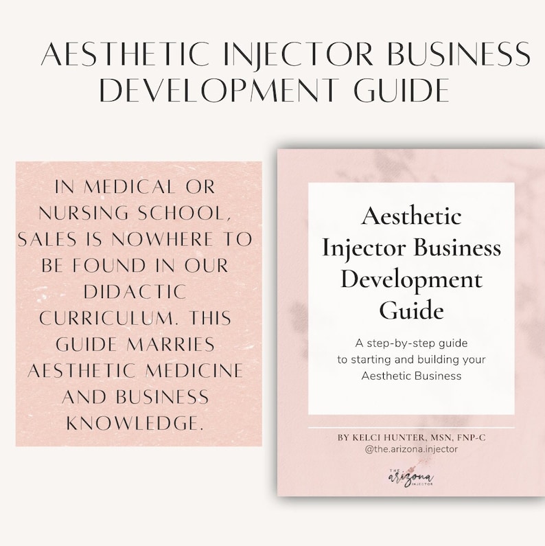 Aesthetic Injector Business Development Guide - Etsy