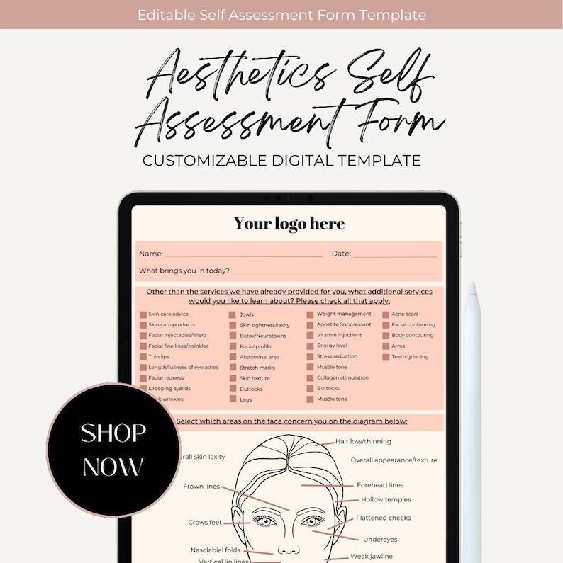 Aesthetics Self Assessment Form - Etsy