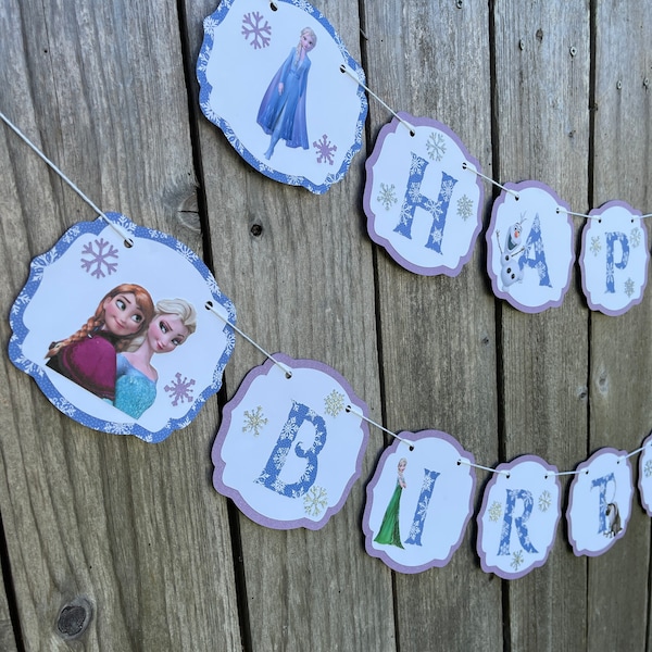 Frozen Banner - Etsy
