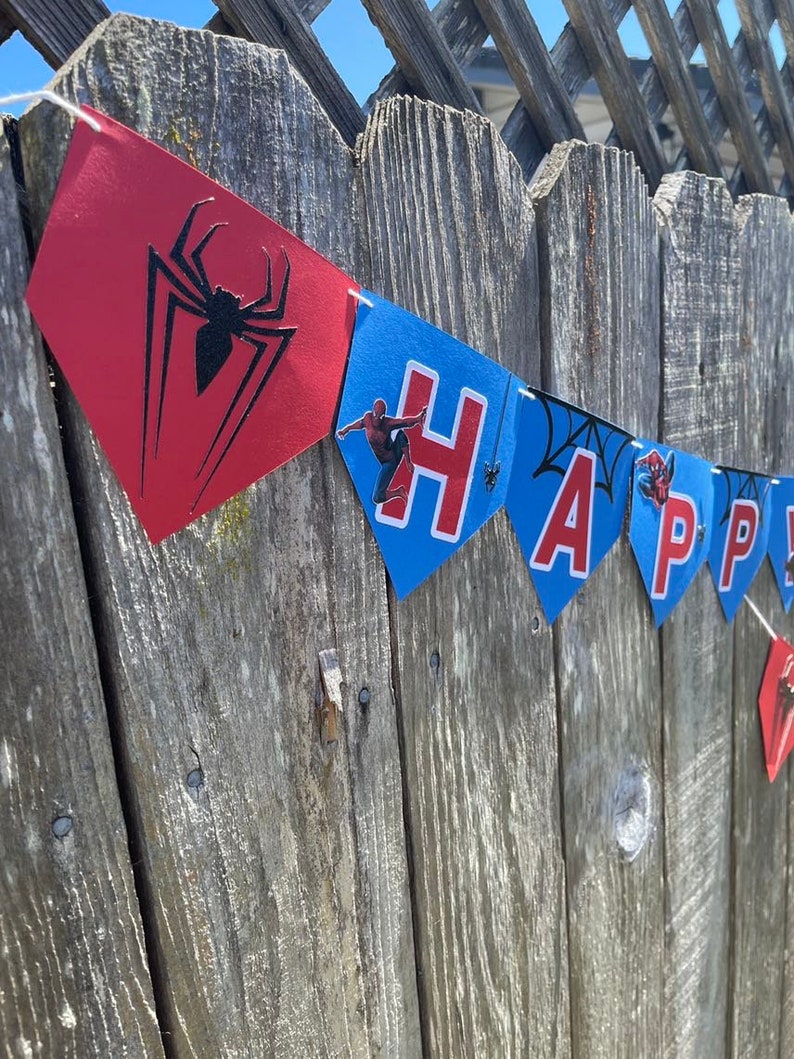 Spider-man Birthday Banner / the Amazing Spider-man Party / Spidey ...