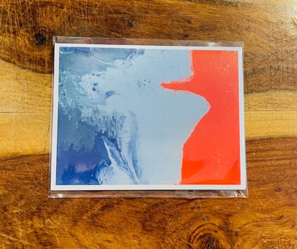 Packaged Set of 8 Printed Abstract Note Cards With Envelopes. - Etsy