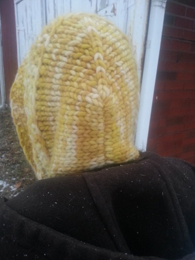 Knitting PDF Pattern Topaz Hood Super Bulky Wool Hat Download MCD ...