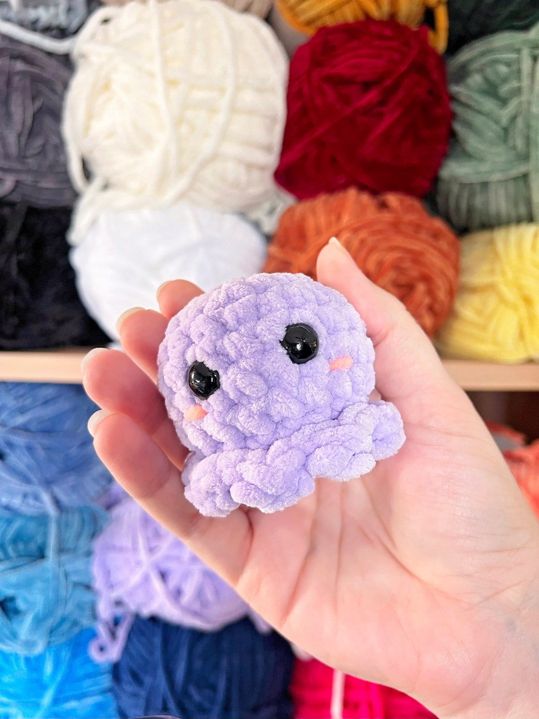 Squishy Mini Octopus Crochet Amigurumi Stress Ball - Etsy