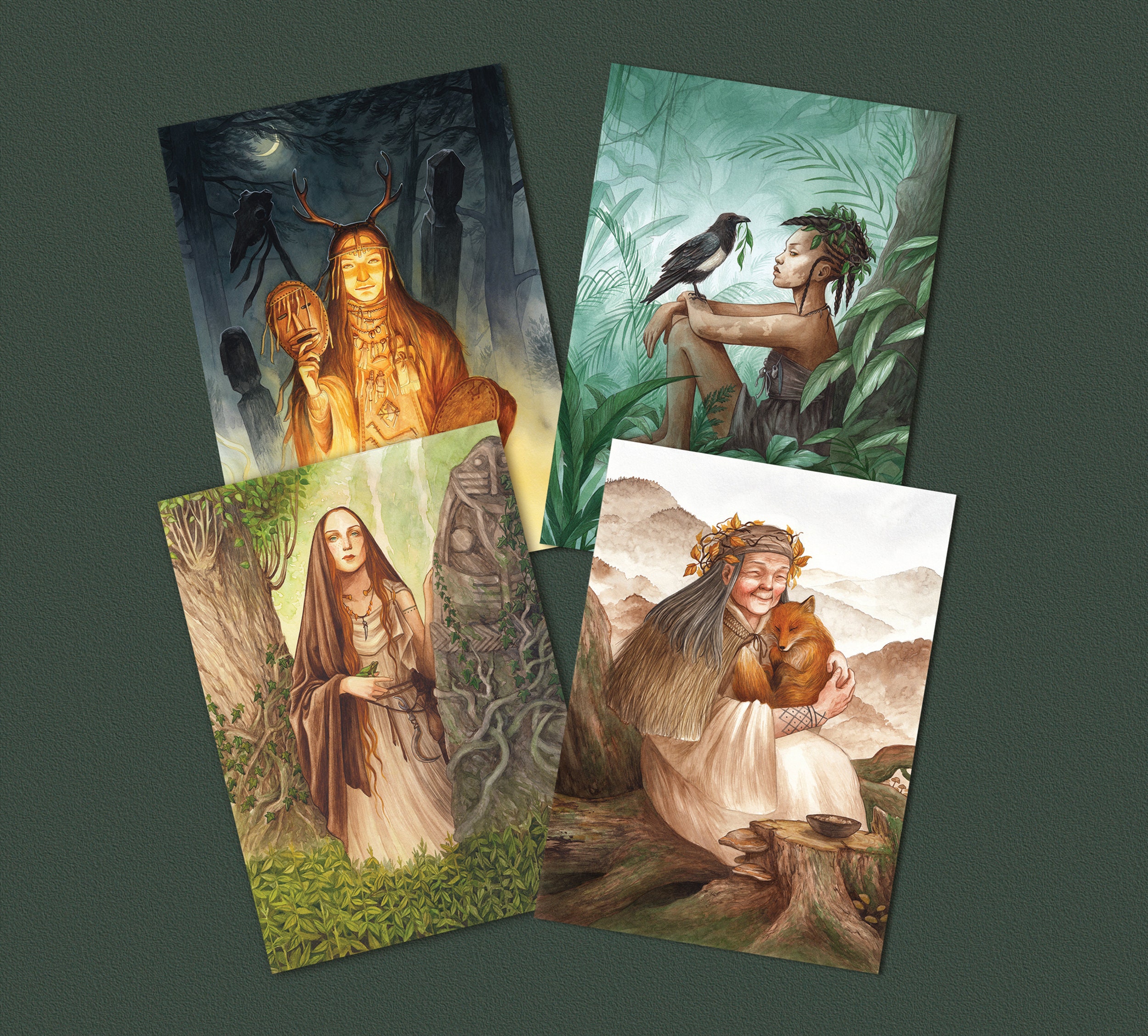 Postcard Set A Compendium of Witches | Etsy