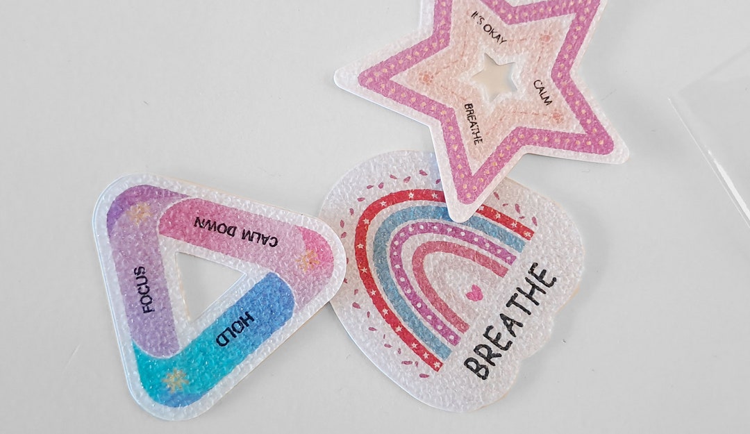 Mindful Touch Stickers - Find Your Calm, Anytime, Anywhere - Textured ...