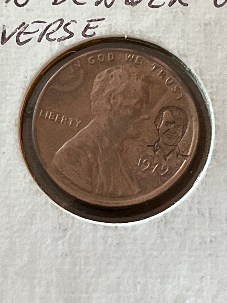 1979 John Denver Lincoln Penny Counter Stamp - Etsy