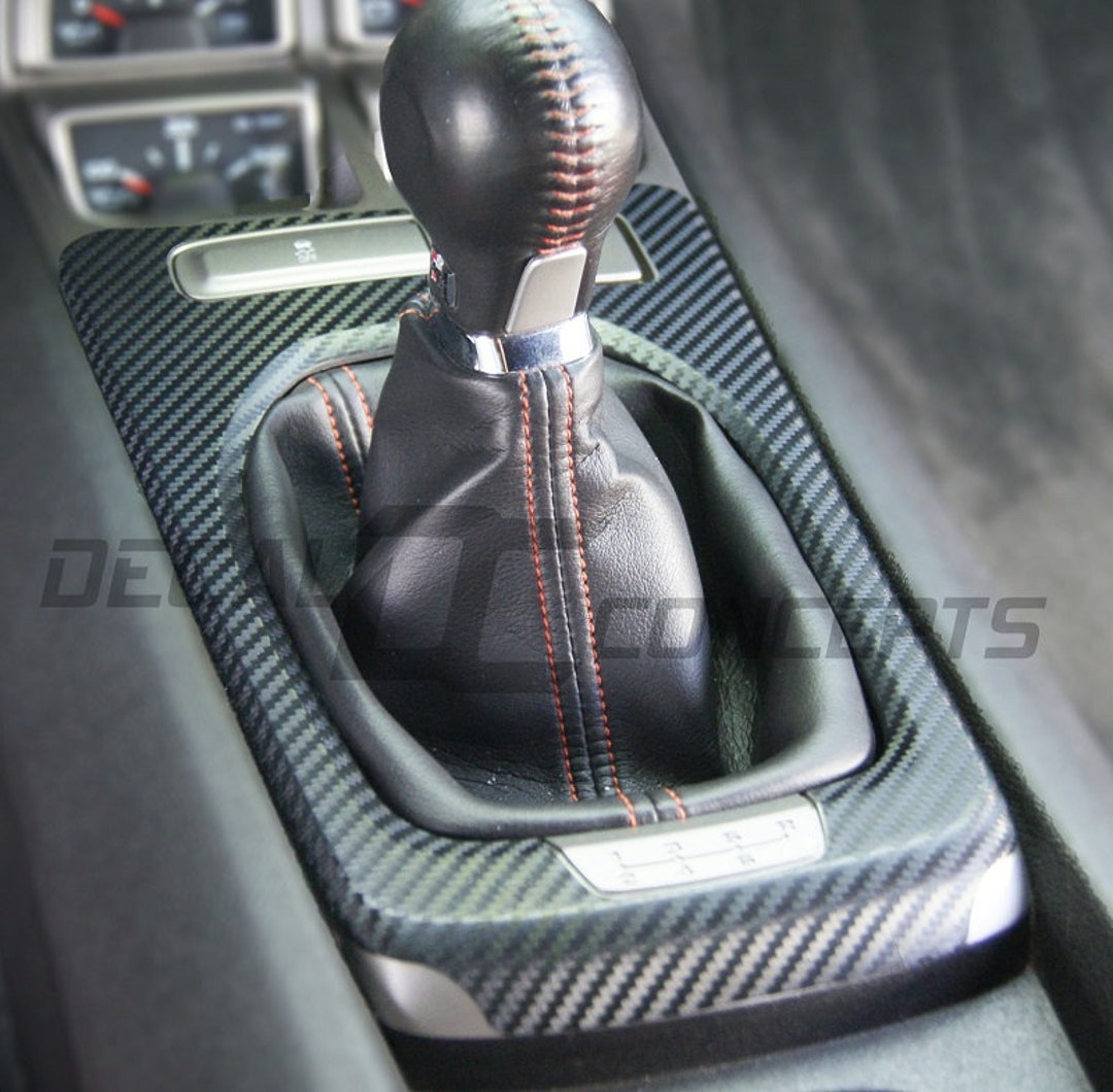 Carbon Fiber Shifter Bezel Accent Decal Cover for Chevy Camaro (2010 ...